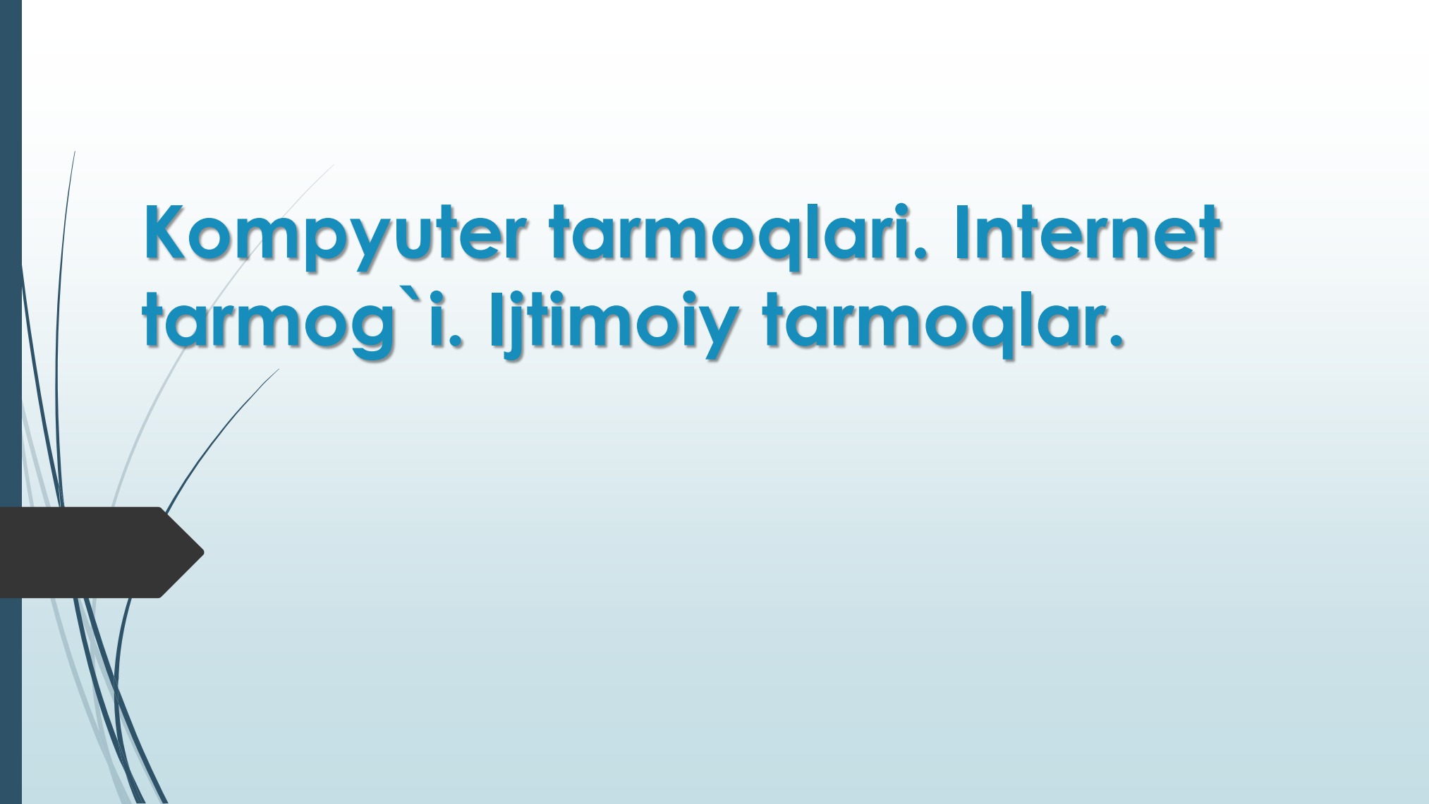 Kompyuter tarmoqlari - Ibodilla Ximmatov - Sahifa 1 - 27 | PDF Onlayn ...