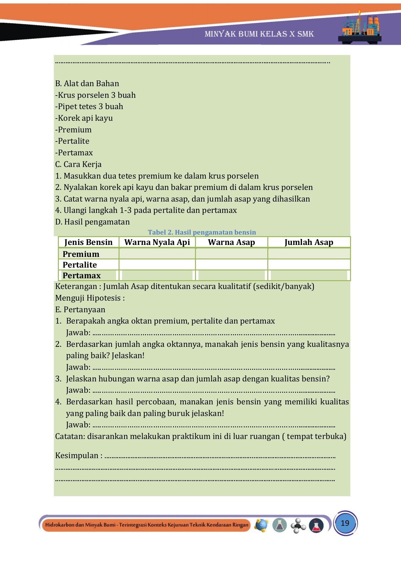 Modul Kimia Minyak Bumi - akmalanisa107 - Halaman 35 | PDF Online | PubHTML5