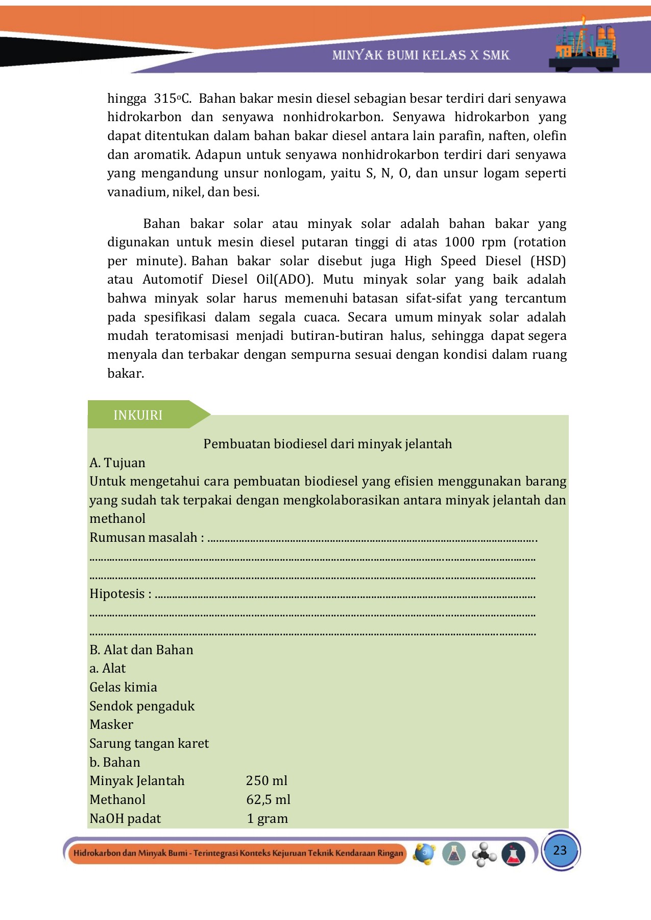 Modul Kimia Minyak Bumi - akmalanisa107 - Halaman 39 | PDF Online | PubHTML5