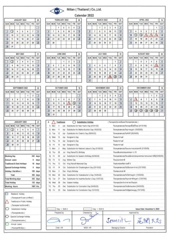 NT Calendar 2022 - Jirapa Khawrungreang - Page 1 - 1 | Flip PDF Online ...