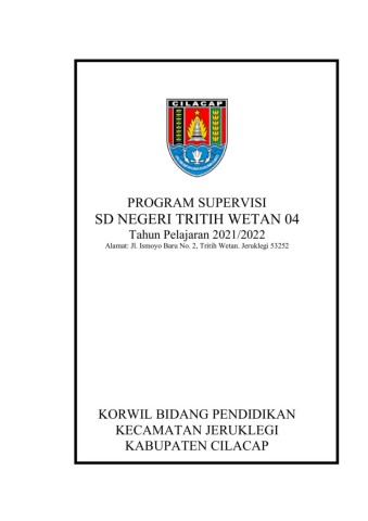 Program Supervisi SD TW 04 2021 - Marjono, LBR - Page 1 - 25 | Flip PDF Online | PubHTML5