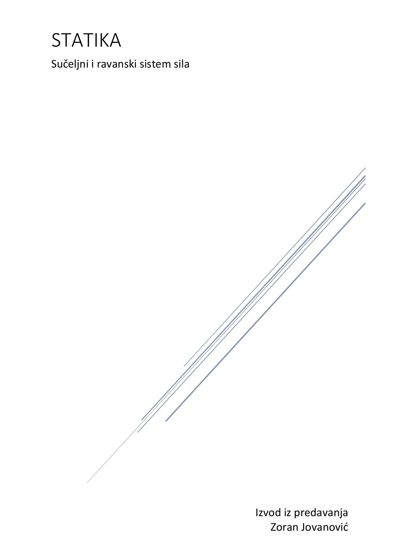 Statika predavanje1 - jovanovicszoran - Stranica 1 - 23 | Internetski ...