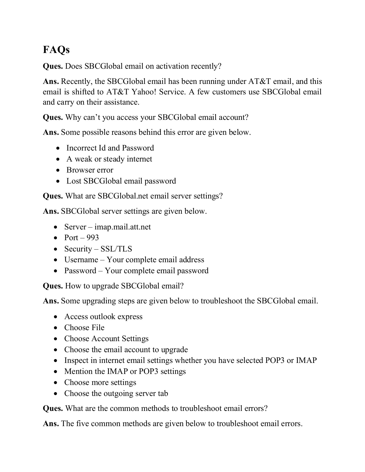 How to Eliminate Error Code 550 from SBCGlobal Email ...