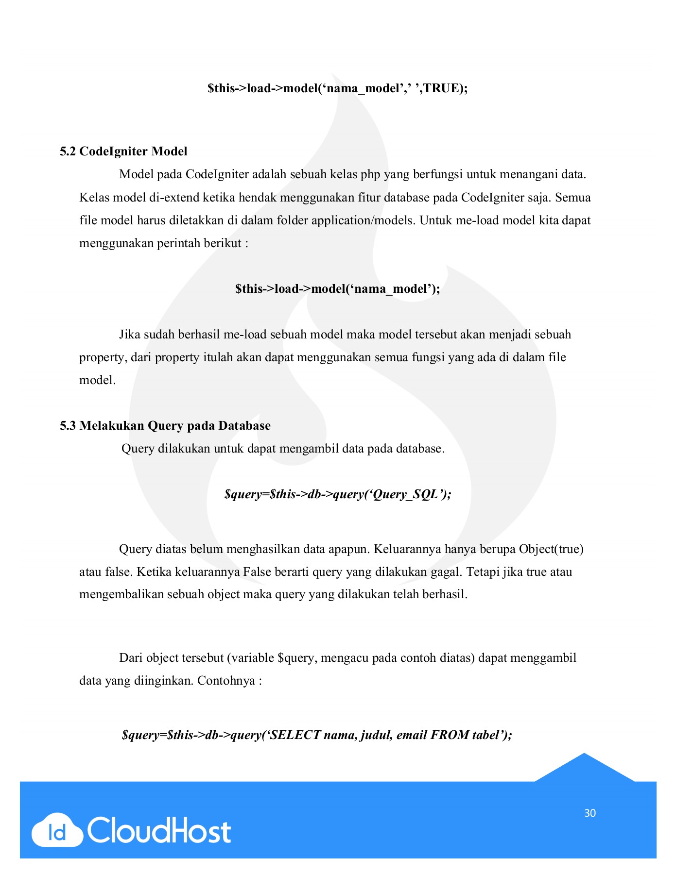 Panduan Codeigniter - Rudi santoso - Halaman 30 | PDF Online | PubHTML5