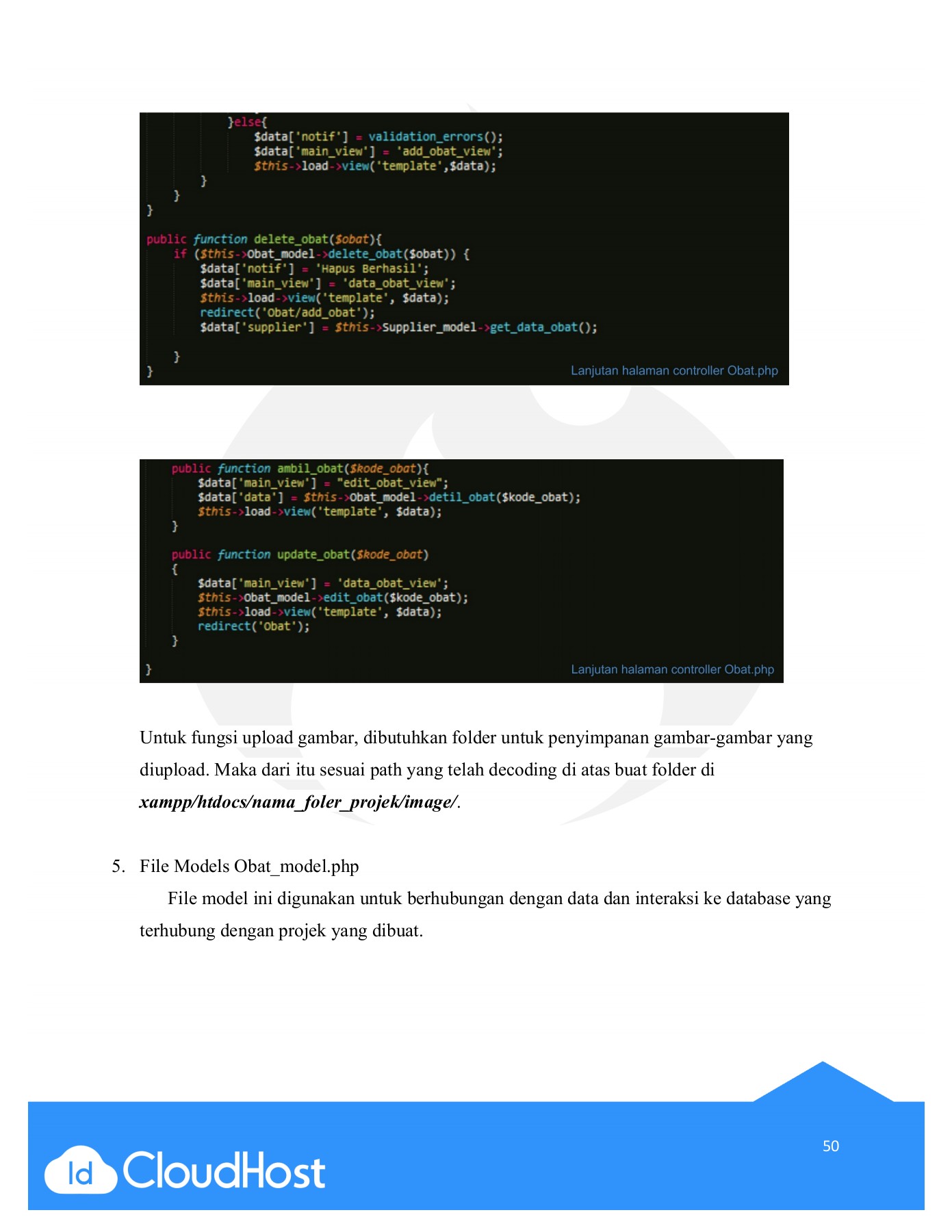Panduan Codeigniter - Rudi santoso - Halaman 50 | PDF Online | PubHTML5