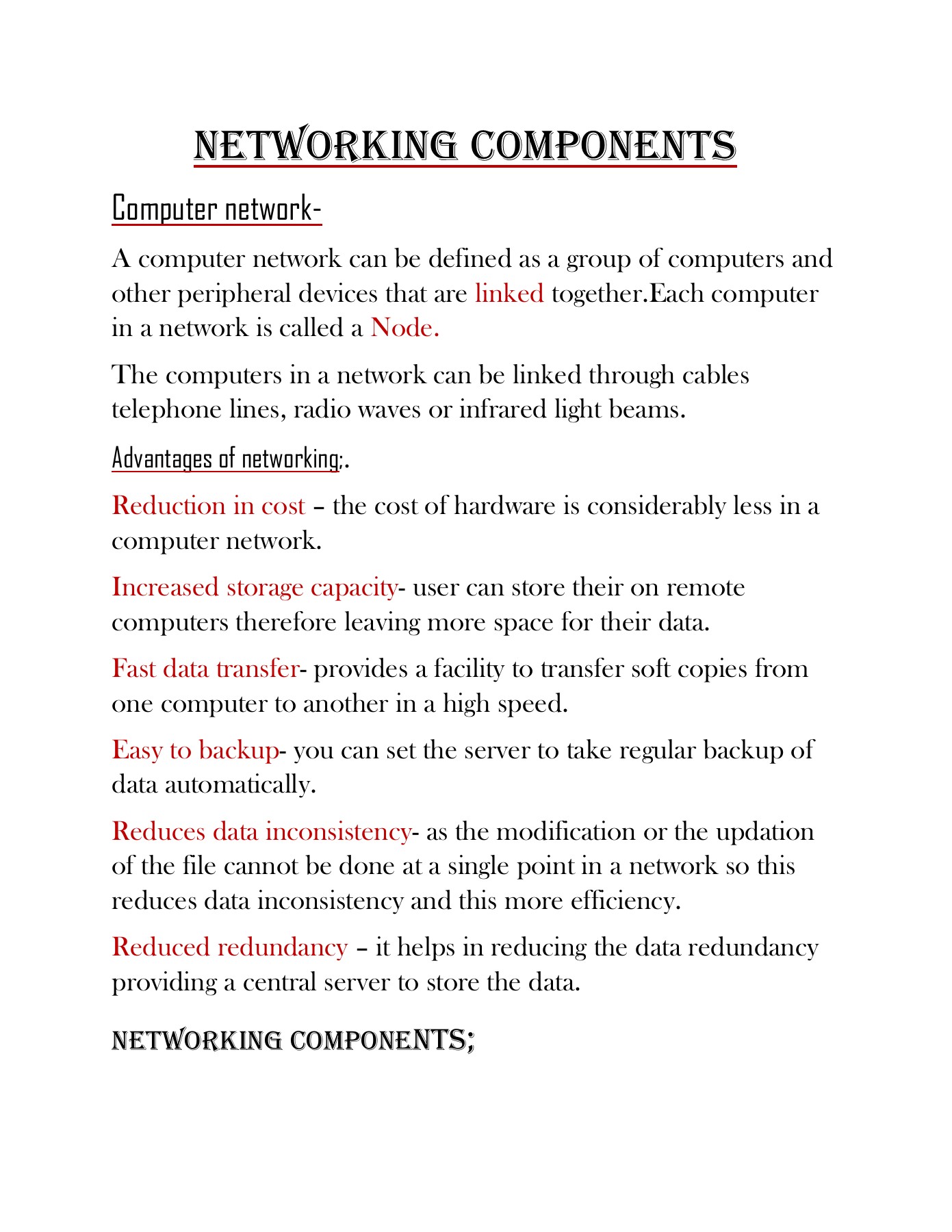 Networking component1 - GAZAL SHARMA - Page 1 - 2 | Flip PDF Online ...