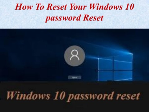 How To Reset Your Windows 10 password Reset-converted
