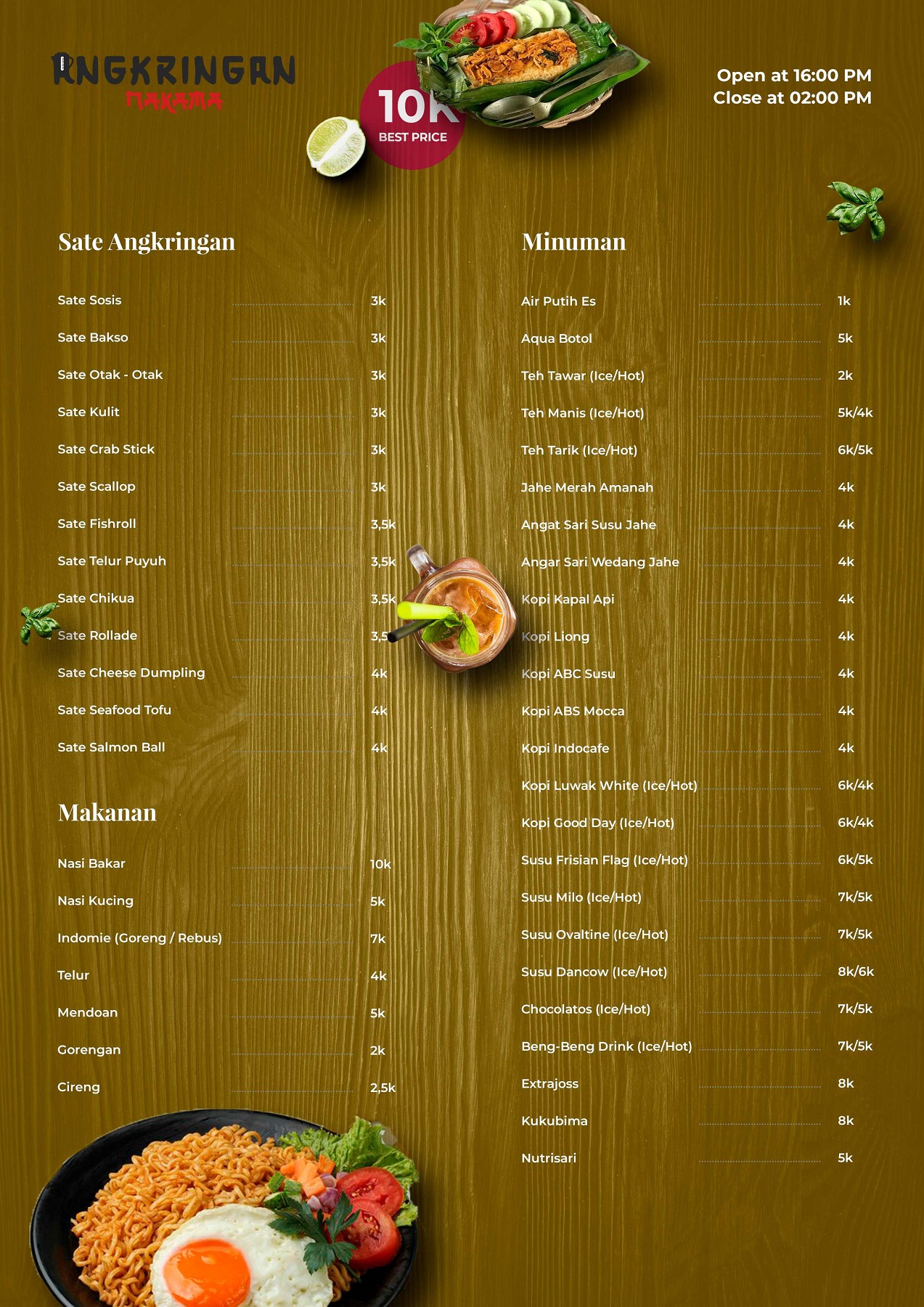 PREVIEW 1 - DAFTAR MENU ANGKRINGAN NAKAMA - nakama.angkringan - Halaman ...