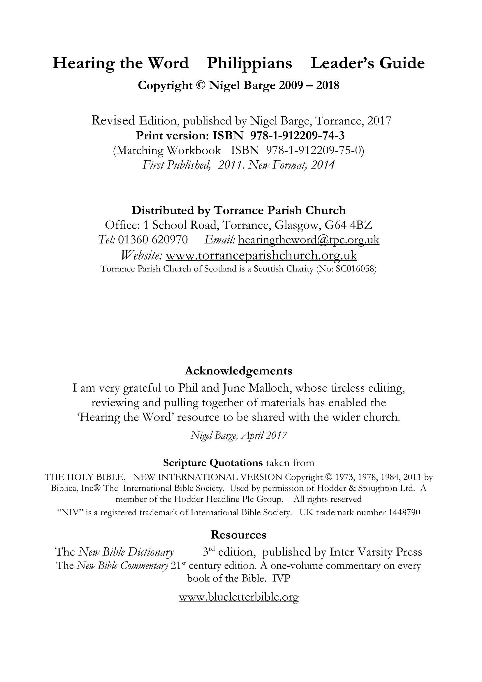 Philippians Leaders Guide - TPC - Page 4 | Flip PDF Online | PubHTML5