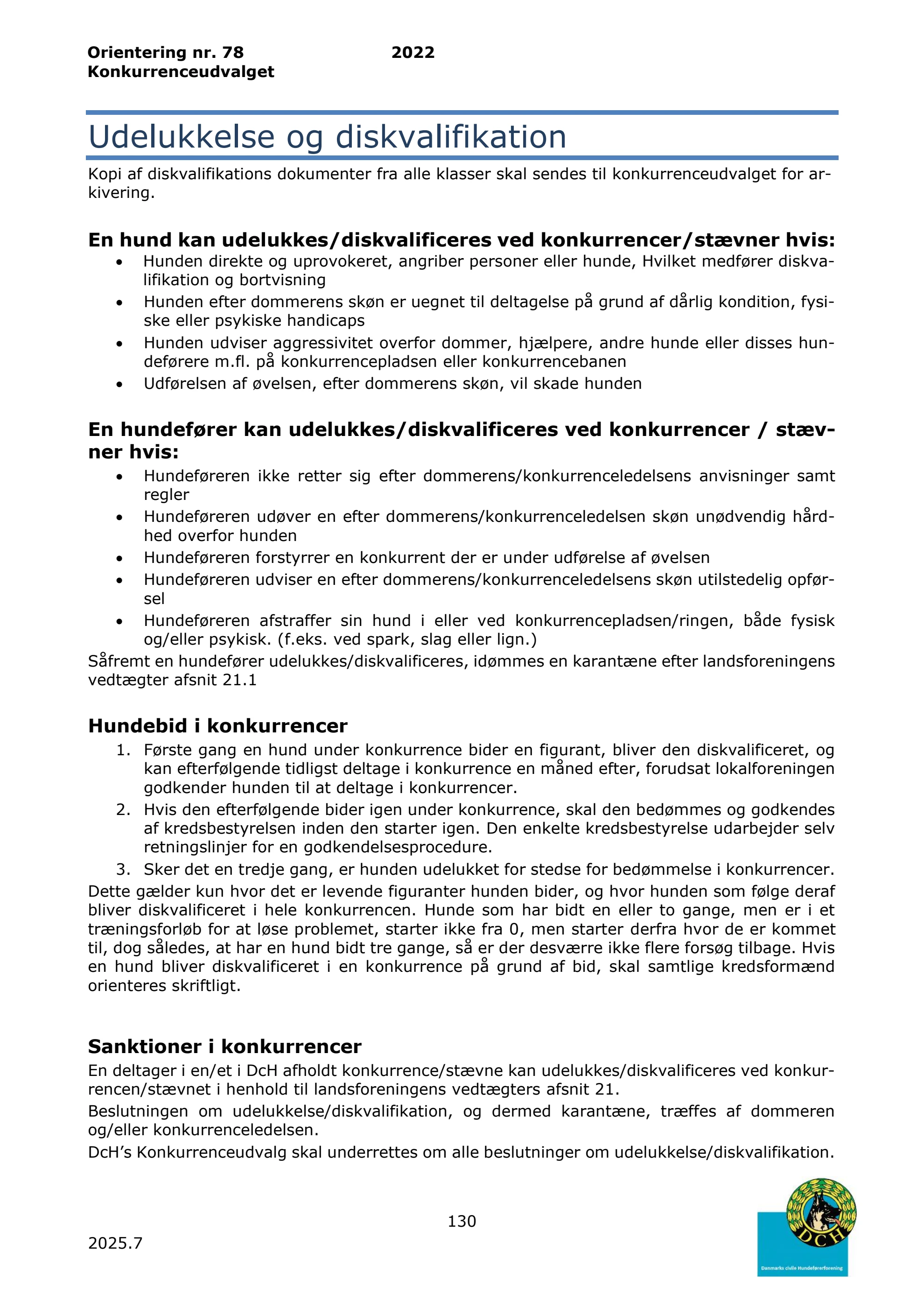 DcH Håndbogen 2025.7 - Danmarks civile Hundeførerforening - Side 130 | Online PDF | PubHTML5