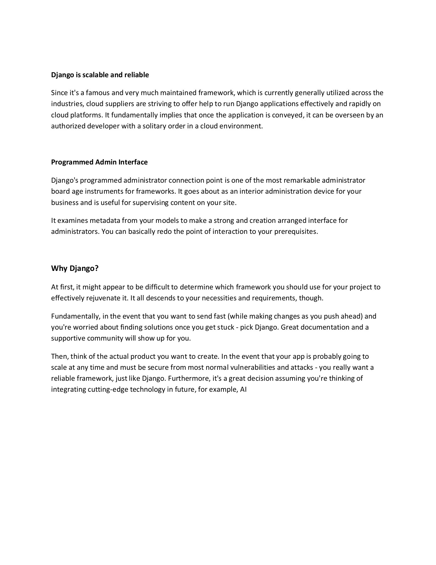 Reasons to Choose Django Framework for Your Project - BettyR Lucas ...