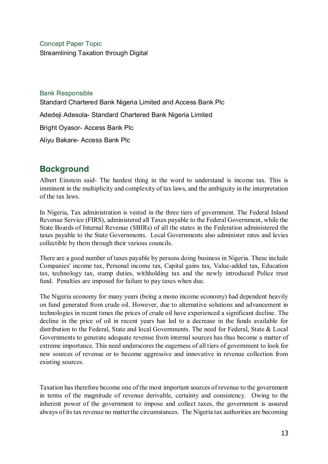 Concept Paper Outlines - Compiled v2 - samson.adetutu-amao - Page 13 ...