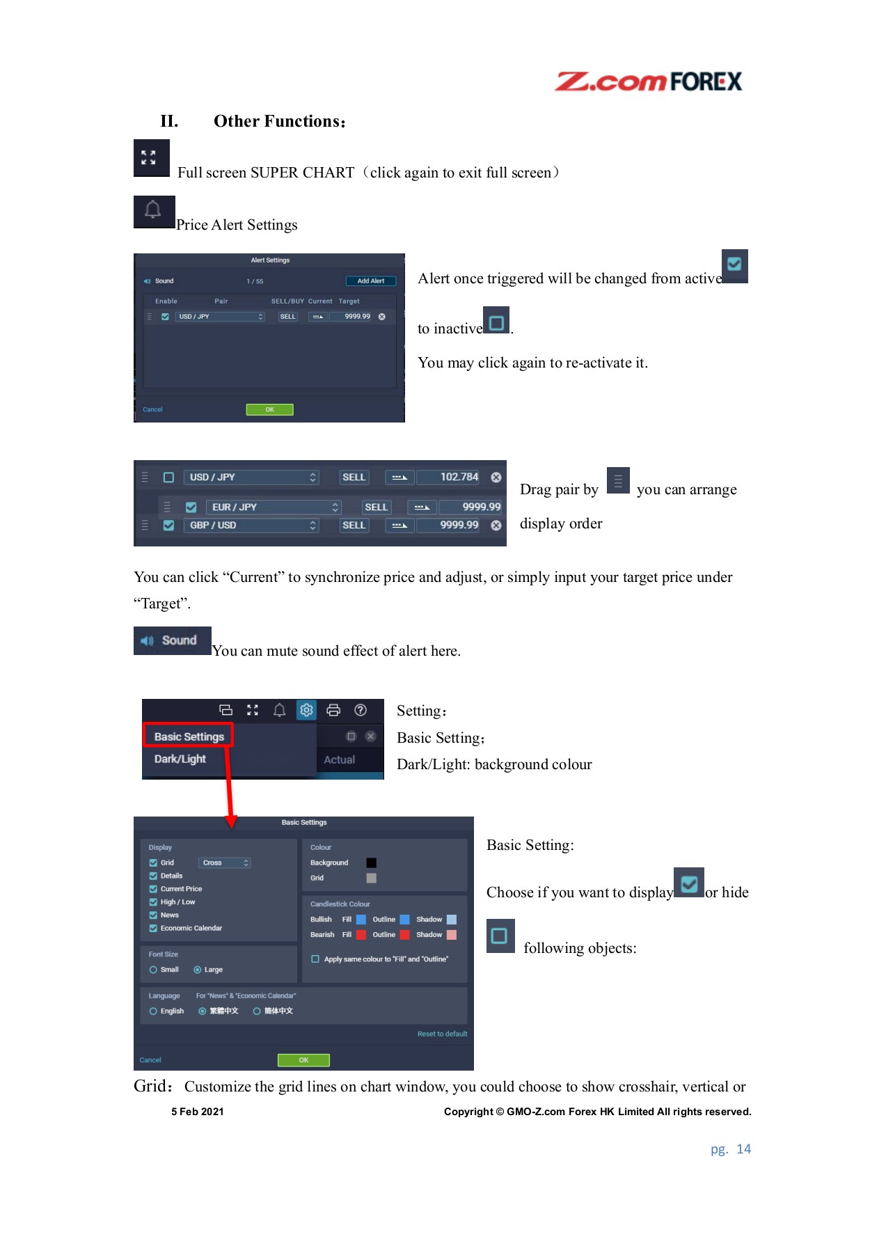 SUPER CHART User Guide - GMO-Z.com Forex HK Limited (Z.com Trade 技慕環球通 ...