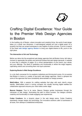 Web Design Agency Boston