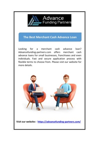 The Best Merchant Cash Advance Loan