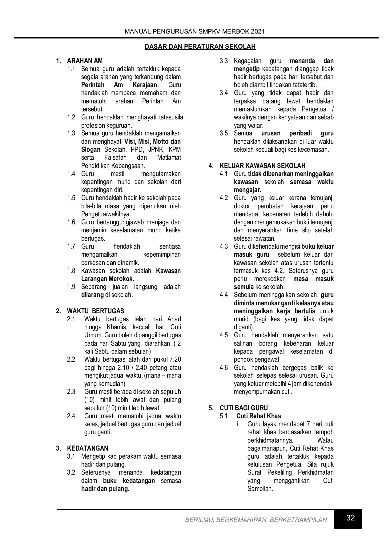 MANUAL PENGURUSAN SMPKVM 2021 - Nur Rawaidah - Muka Surat 37 | Membalik PDF Dalam talian | PubHTML5