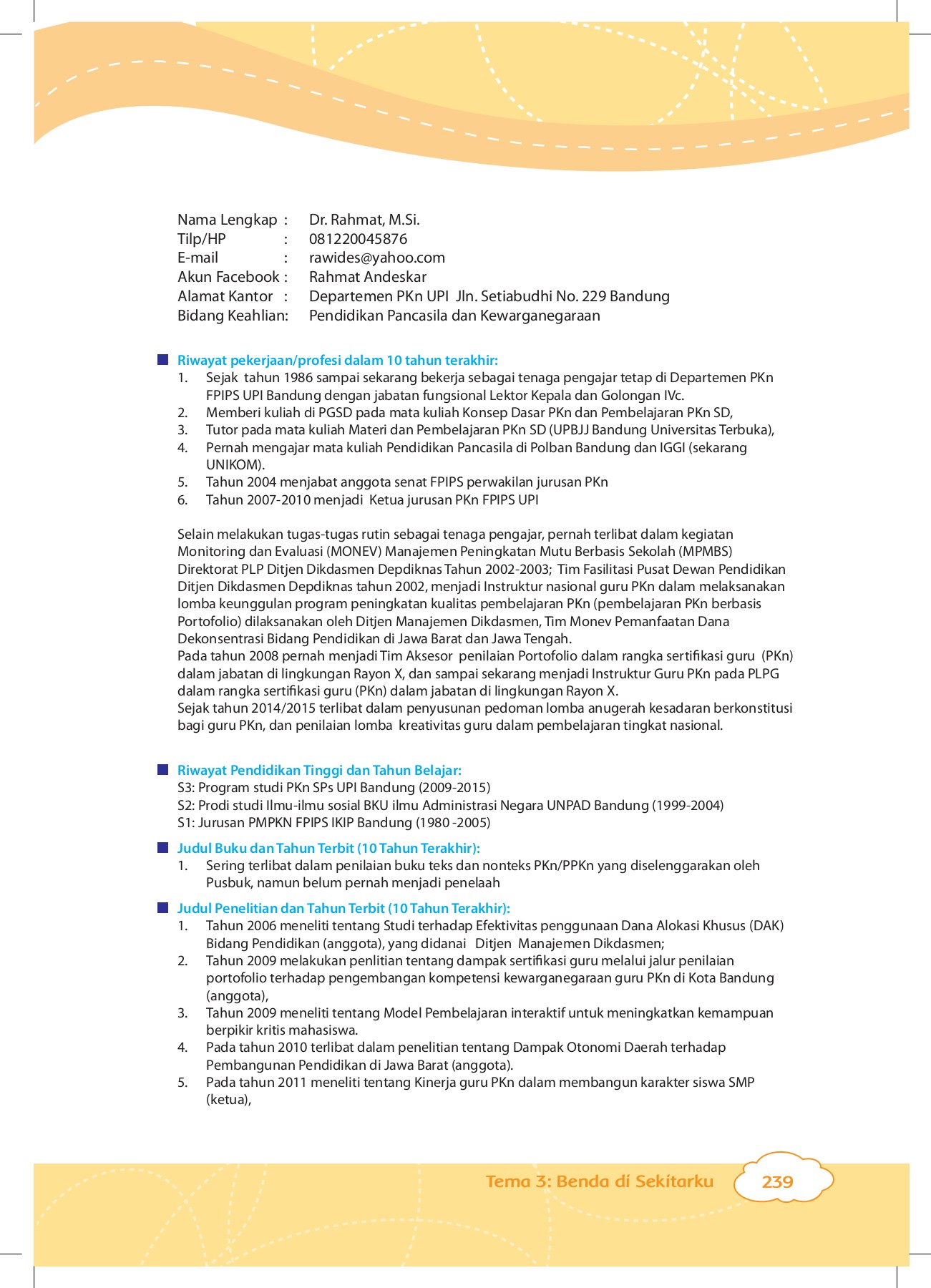 Buku Siswa Kelas 3 Tema 3 Revisi 2018 ayomadrasah (1) - wahyu purwati - Halaman 245 | PDF Online ...