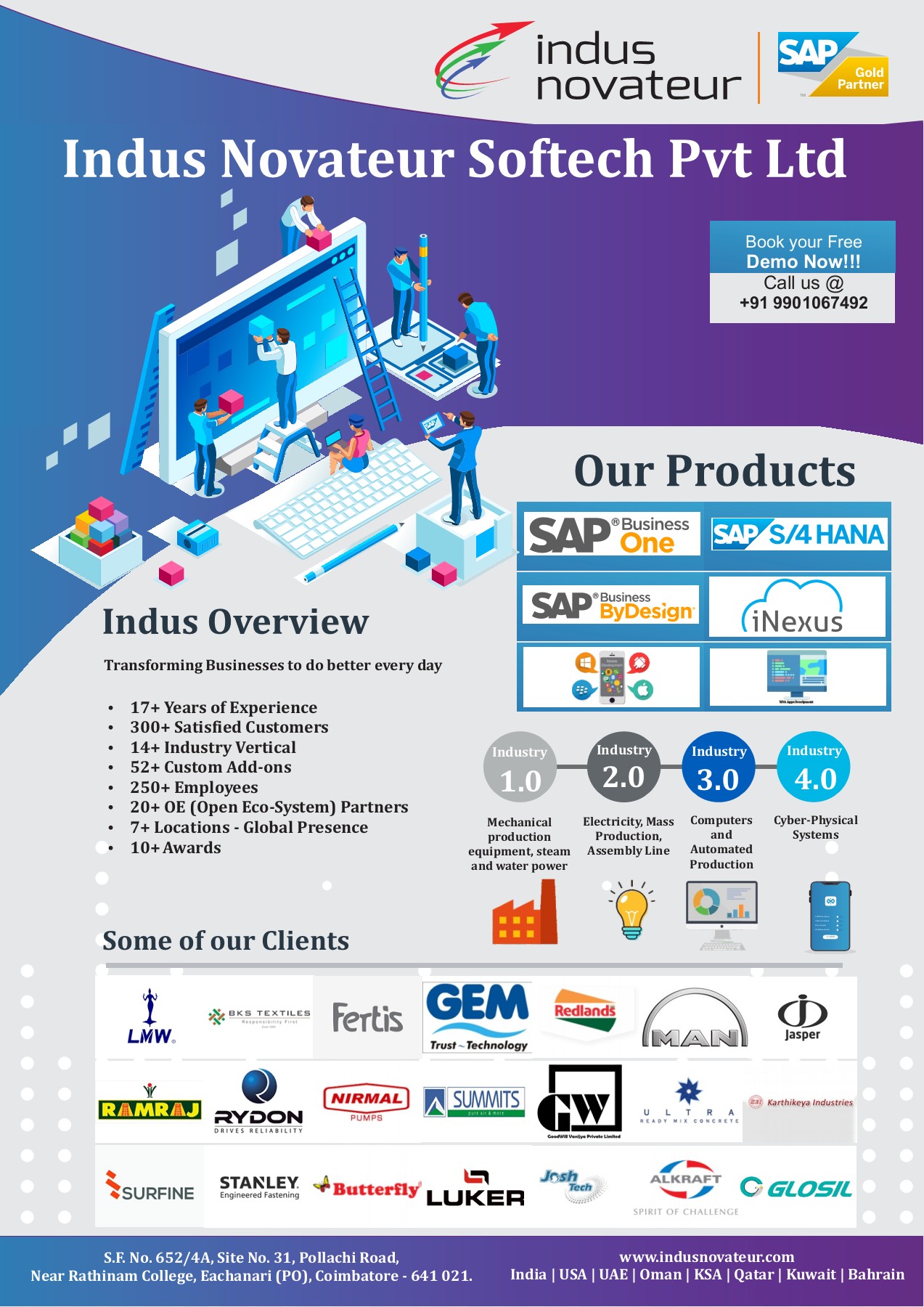 Indus Novateur Poster Codissia - July - 2019 - Indus Novateur Softech Pvt Ltd - Page 1 - 1 ...