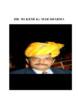 DR MUKESH KUMAR SHARMA