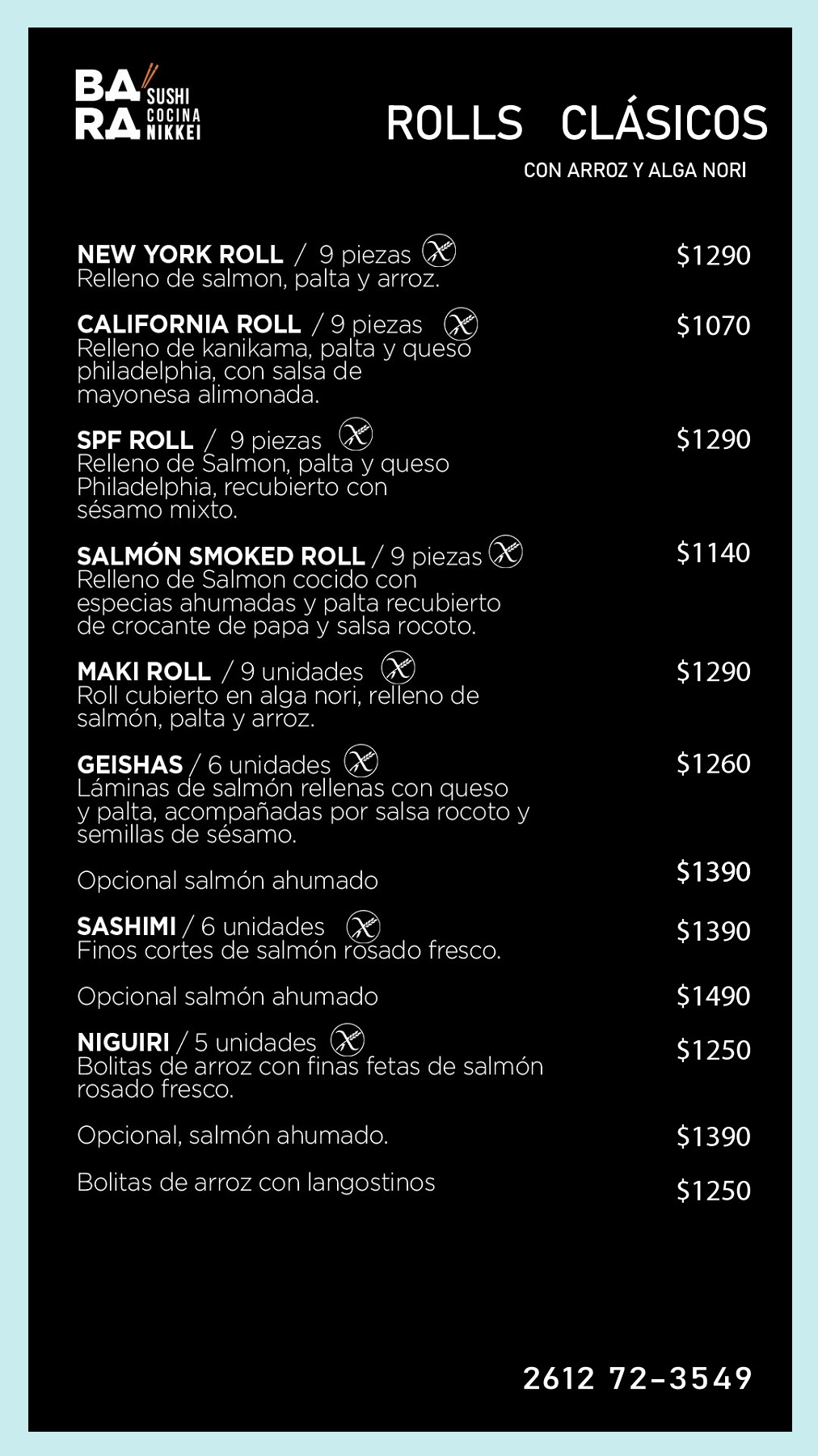 Menú Bara Sushi - Bara Sushi - Página 6 | Flip PDF en línea | PubHTML5