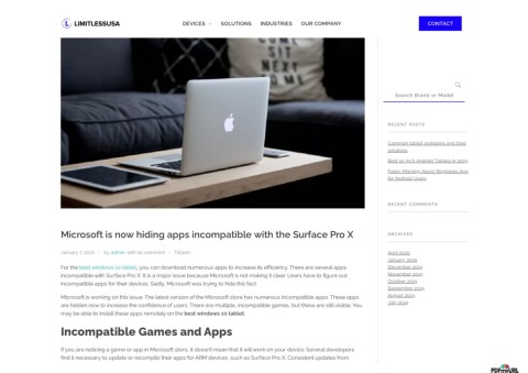 Microsoft is now hiding apps incompatible with the Surface Pro X