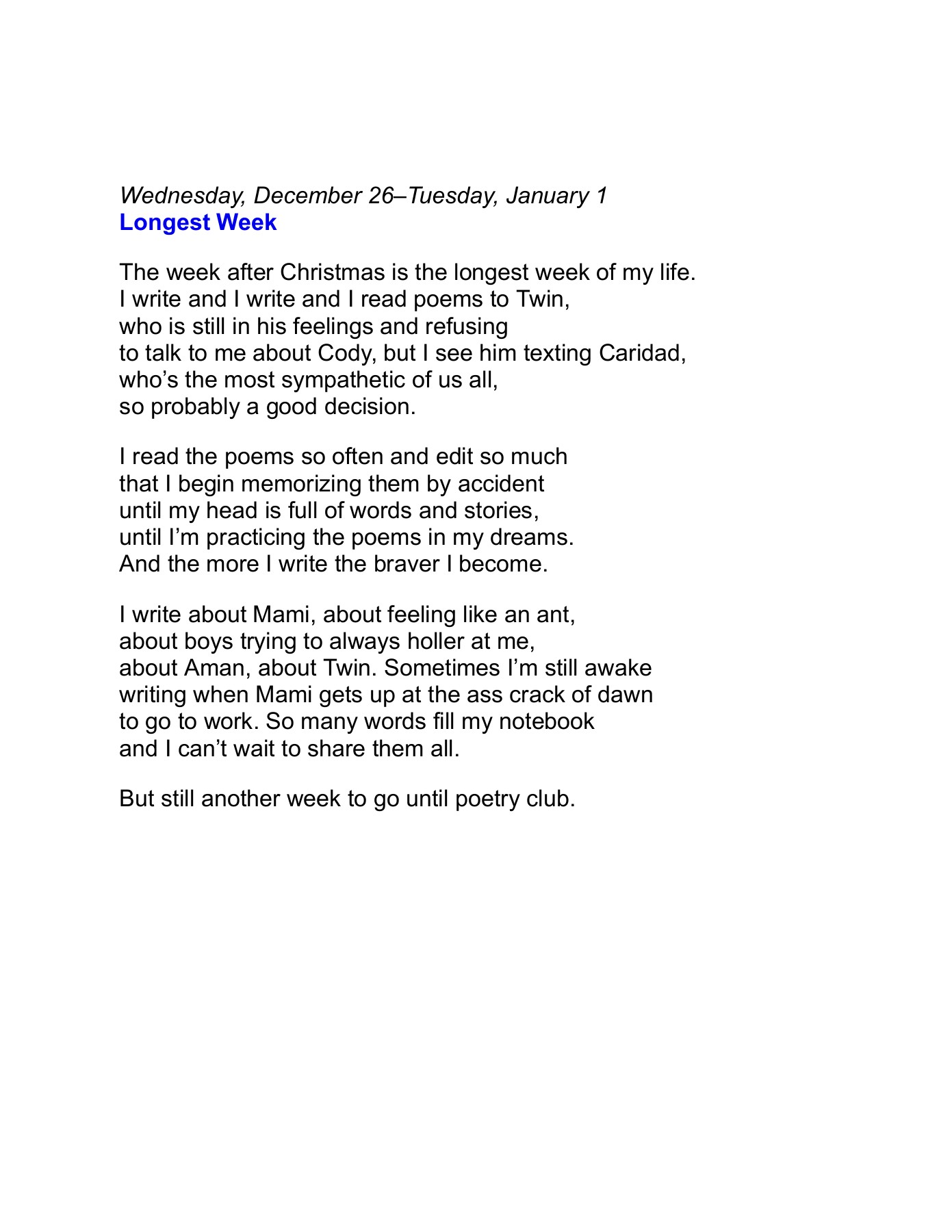 The Poet X - Vector's Podcast - Page 245 | Flip PDF Online | PubHTML5