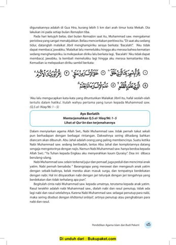 Buku Siswa PAI Kelas 5 Revisi 2017 - abdulmajidrosita90 - Halaman 51 | PDF Online | PubHTML5