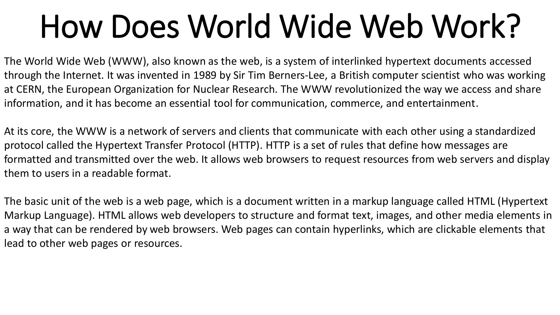 How Does World Wide Web Work - Obiyan Infotech - Page 1 | Flip PDF ...