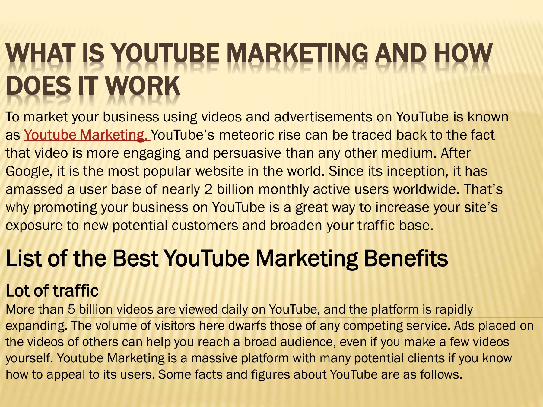 What is Youtube Marketing and How Does it Work - Obiyan Infotech - Page ...