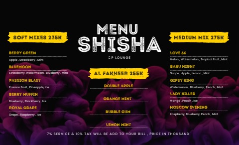 Shisha Menu 1224