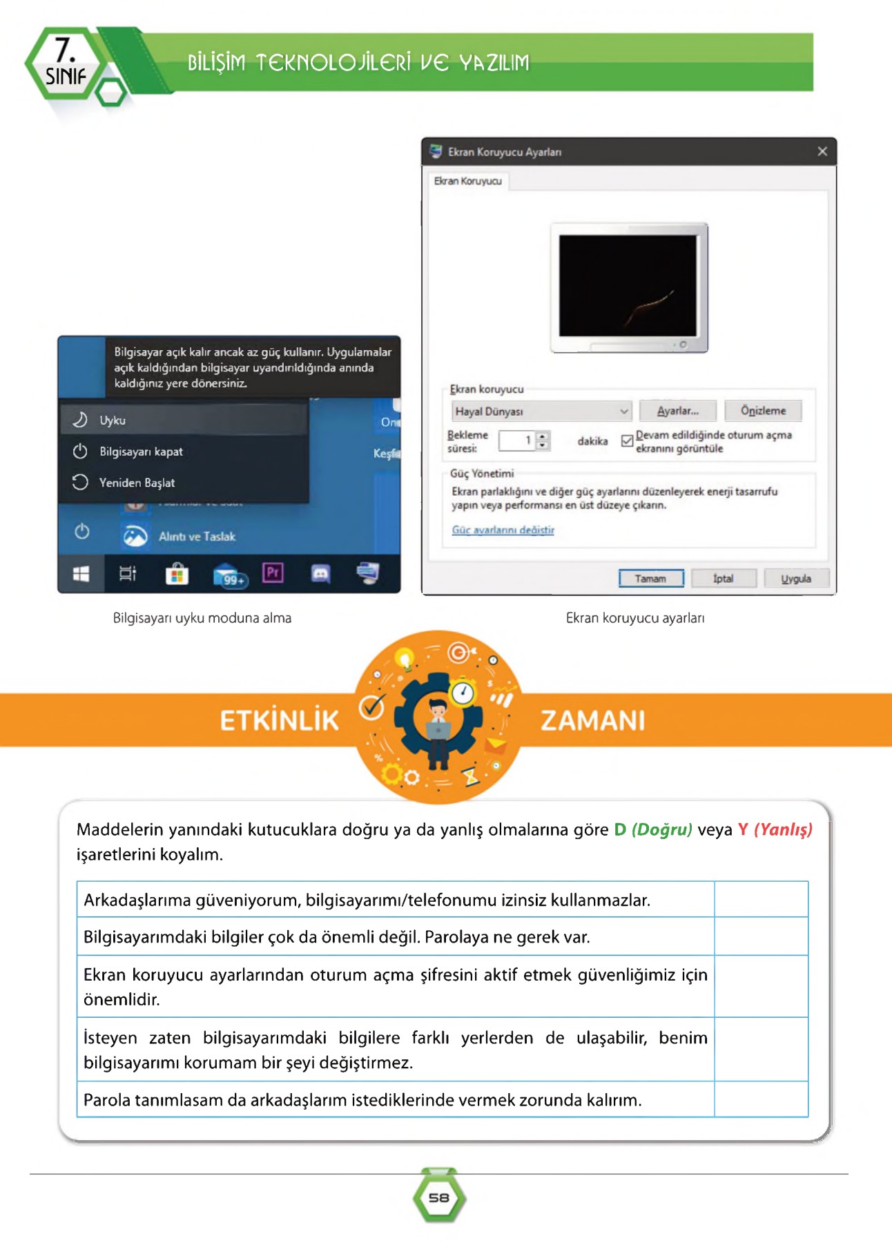 SIFIR1 YAYINEVİ 7.SINIF - BİLİŞİMCİ HOCA - Sayfa 58 | Çevrimiçi PDF ...