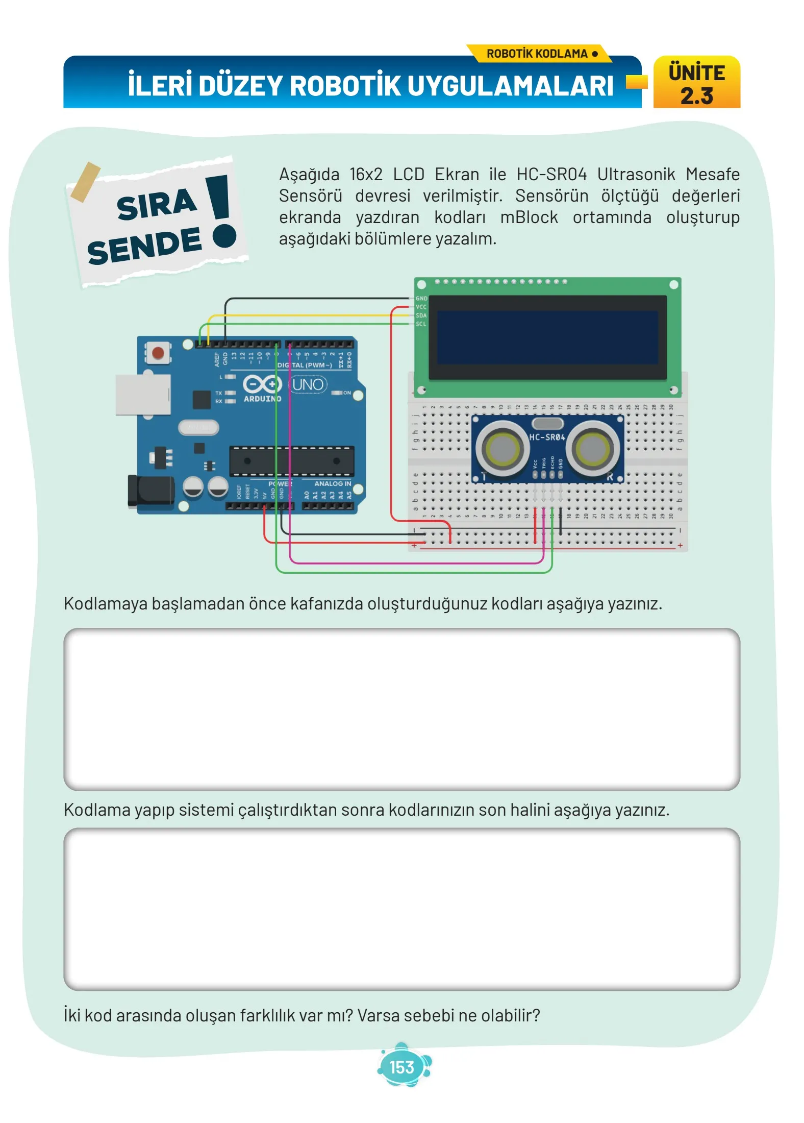 Robotik Kodlama - AHMET TARAK - Sayfa 159 | Çevrimiçi PDF | PubHTML5
