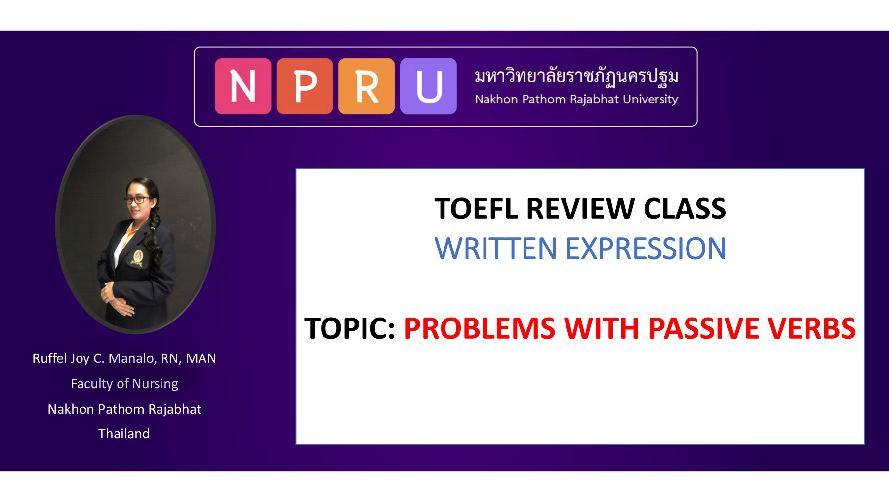 TOEFL Skills 28-29 Written Expression - LuvEsmejarda Cometa Manalo ...