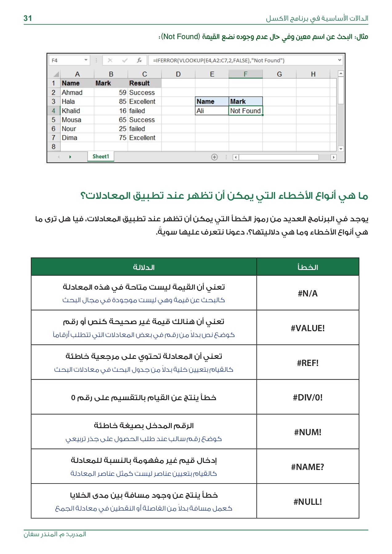 excel2016 - keddadh - الصفحة 31 - PDF على الإنترنت