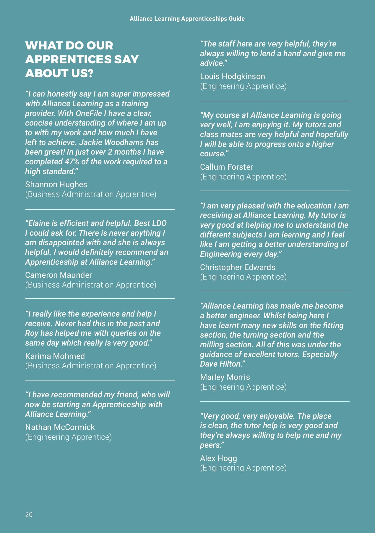 Alliance Learning Apprenticeship Guide - john.holland - Page 22 | Flip ...