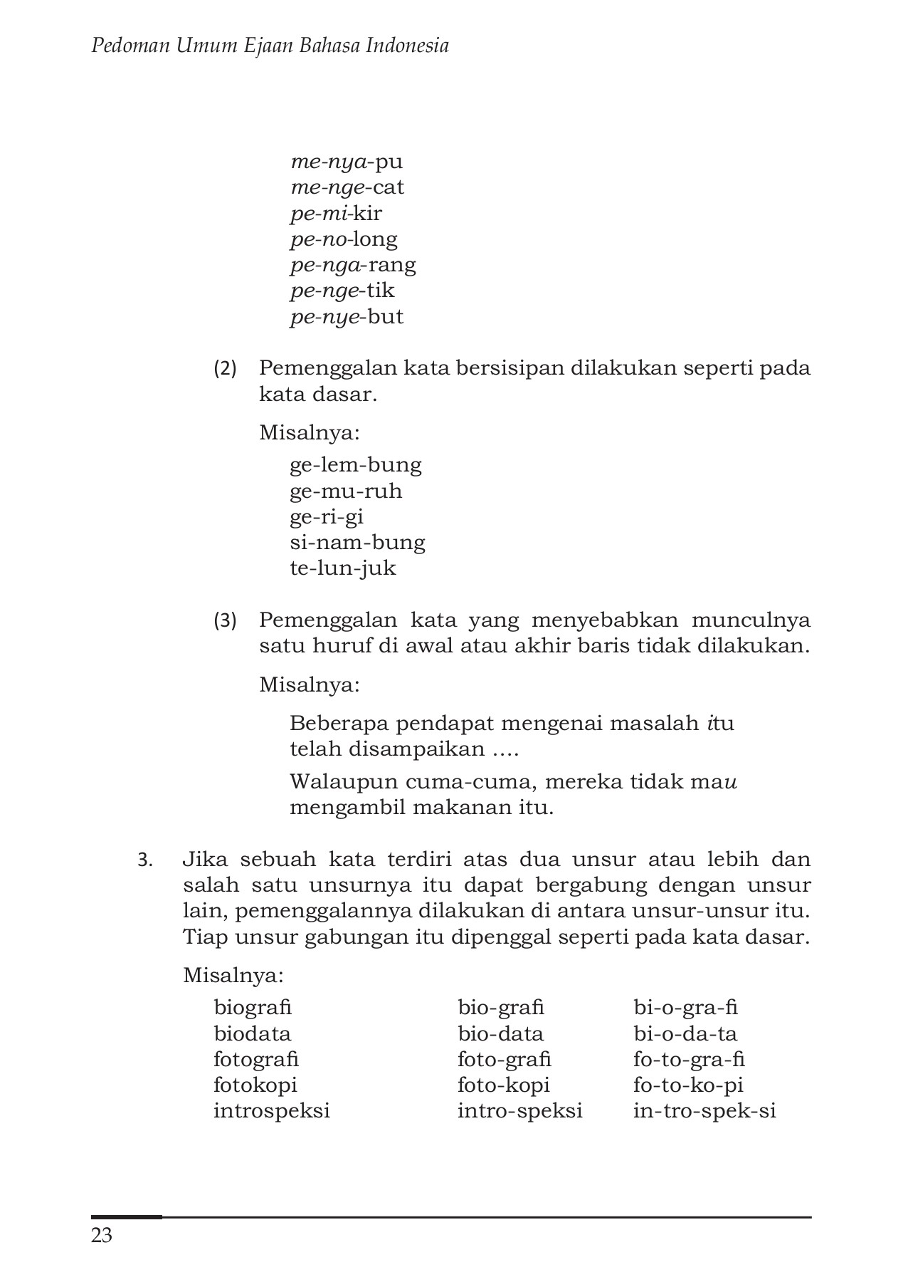 Pedoman Umum Ejaan Bahasa Indonesia (PUEBI) - BU EKA - Page 36 | Flip PDF Online | PubHTML5