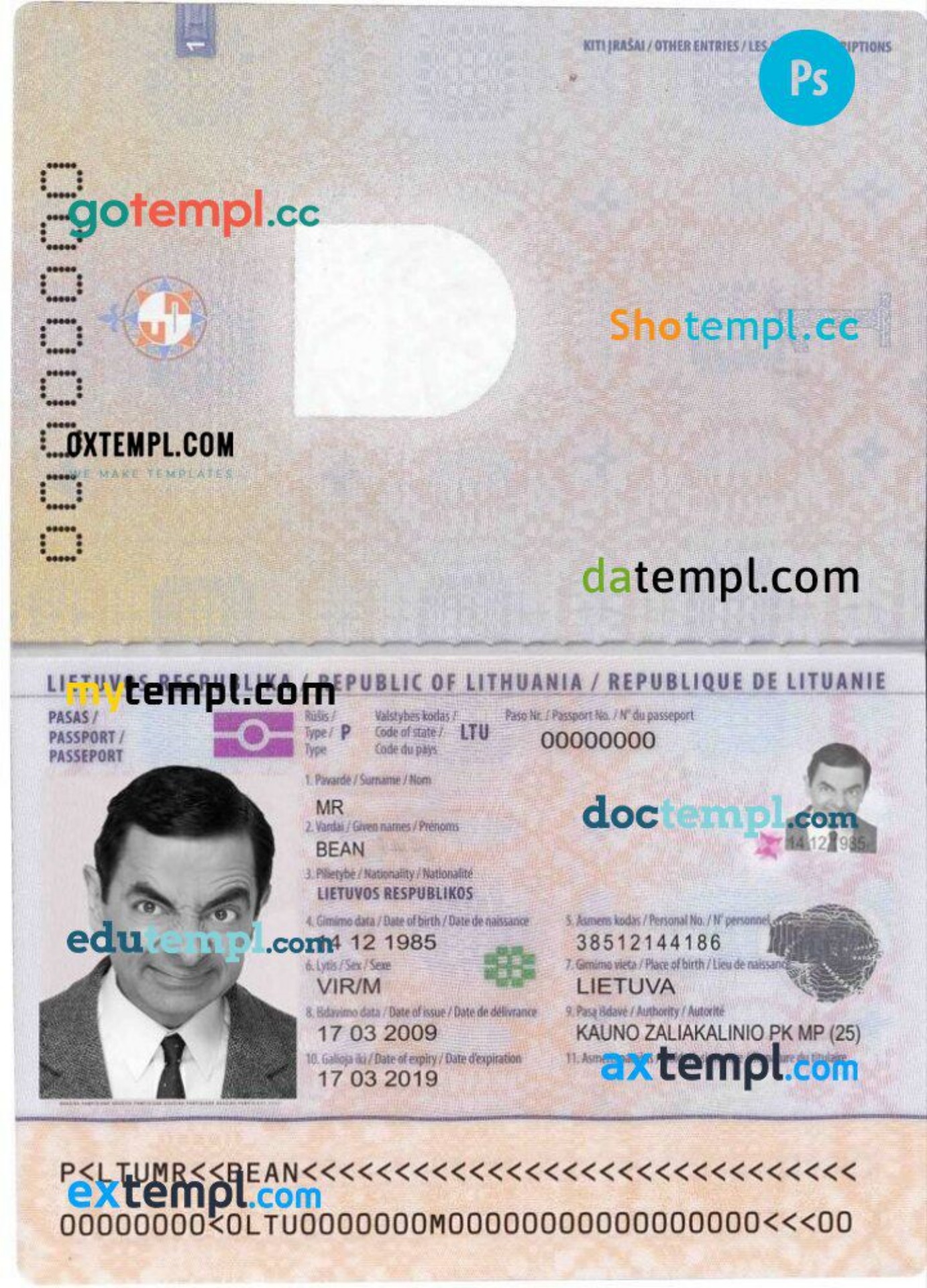Lithuania passport - Mytempl Store - Page 1 - 1 | Flip PDF Online ...
