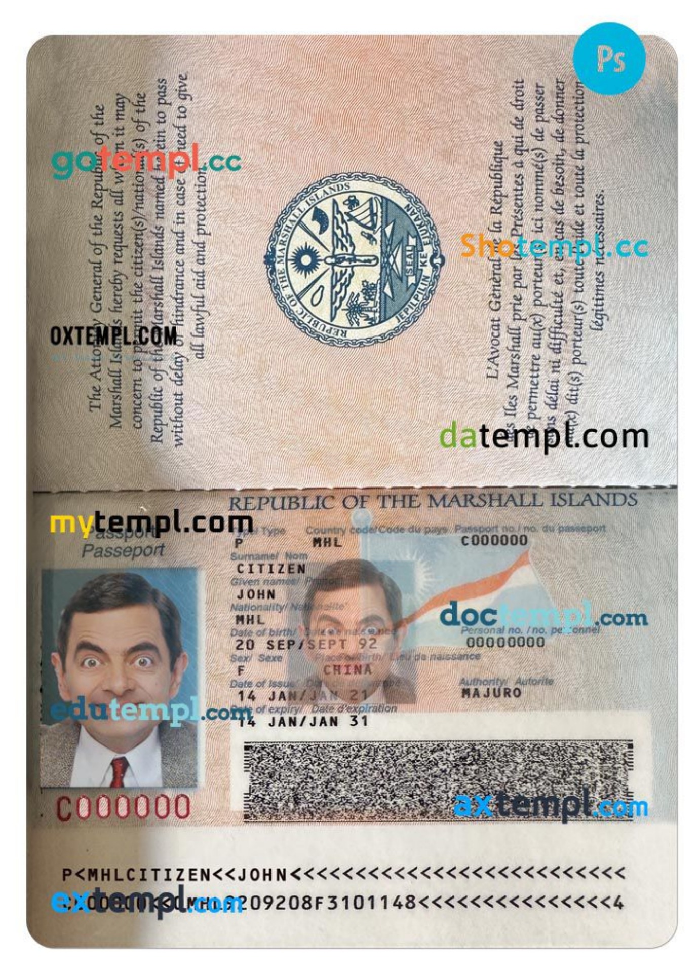 MARSHALL ISLANDS passport - Mytempl Store - Page 1 - 1 | Flip PDF ...