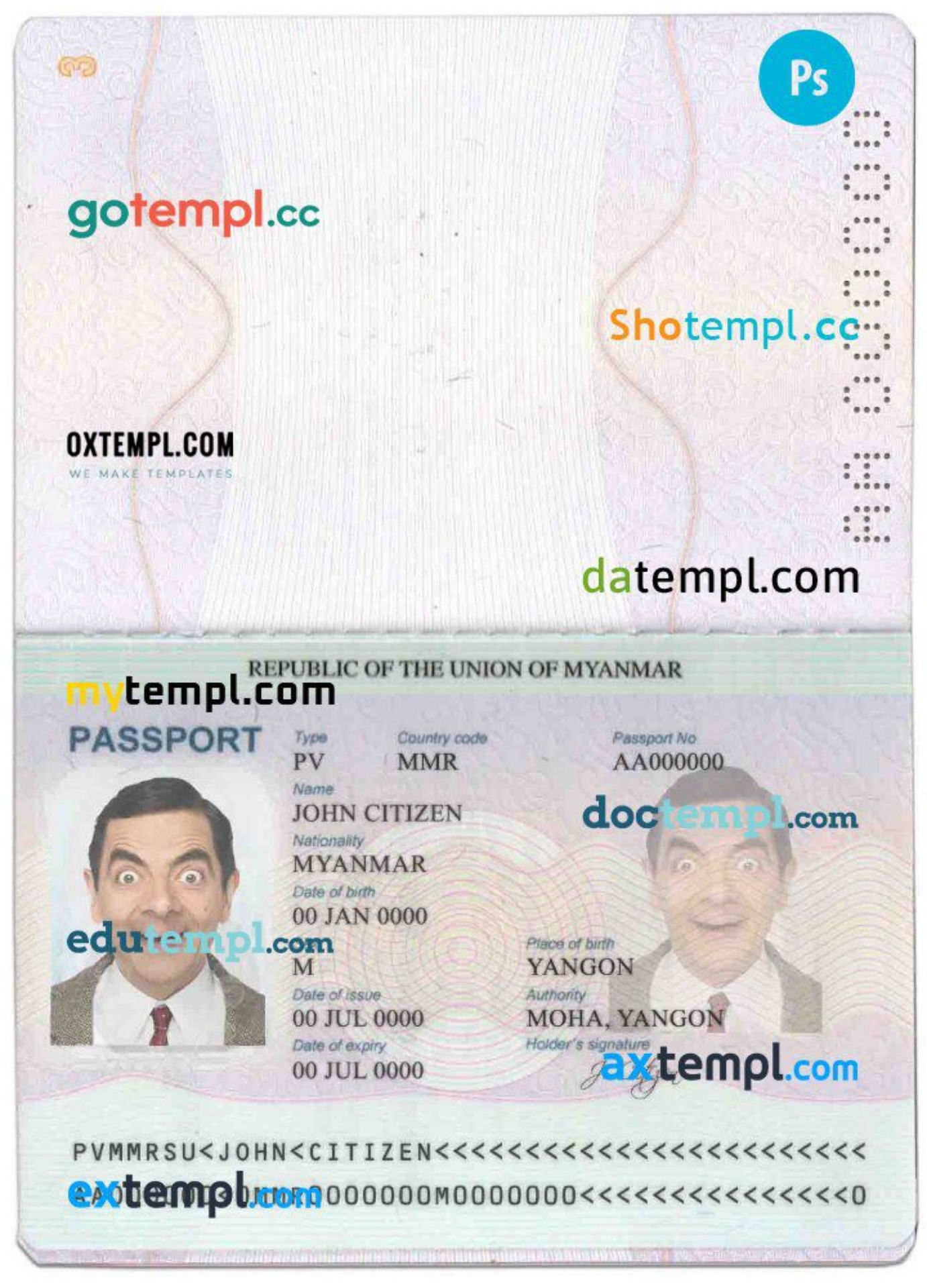 Myanmar passport - Mytempl Store - Page 1 - 1 | Flip PDF Online | PubHTML5