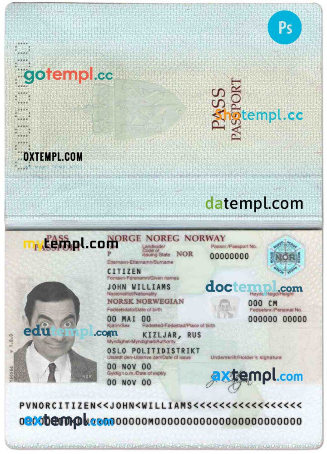 Norway passport - Mytempl Store - Page 1 - 1 | Flip PDF Online | PubHTML5