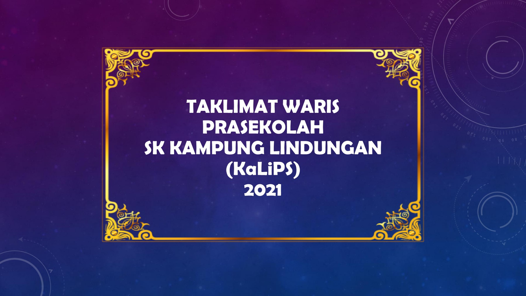 TAKLIMAT WARIS PRASEKOLAH KaLiPS2021 - Zamani Ibrahim - Muka Surat 1 - 20 | Membalik PDF Dalam ...