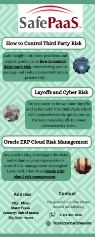 How to Control Third Party Risk