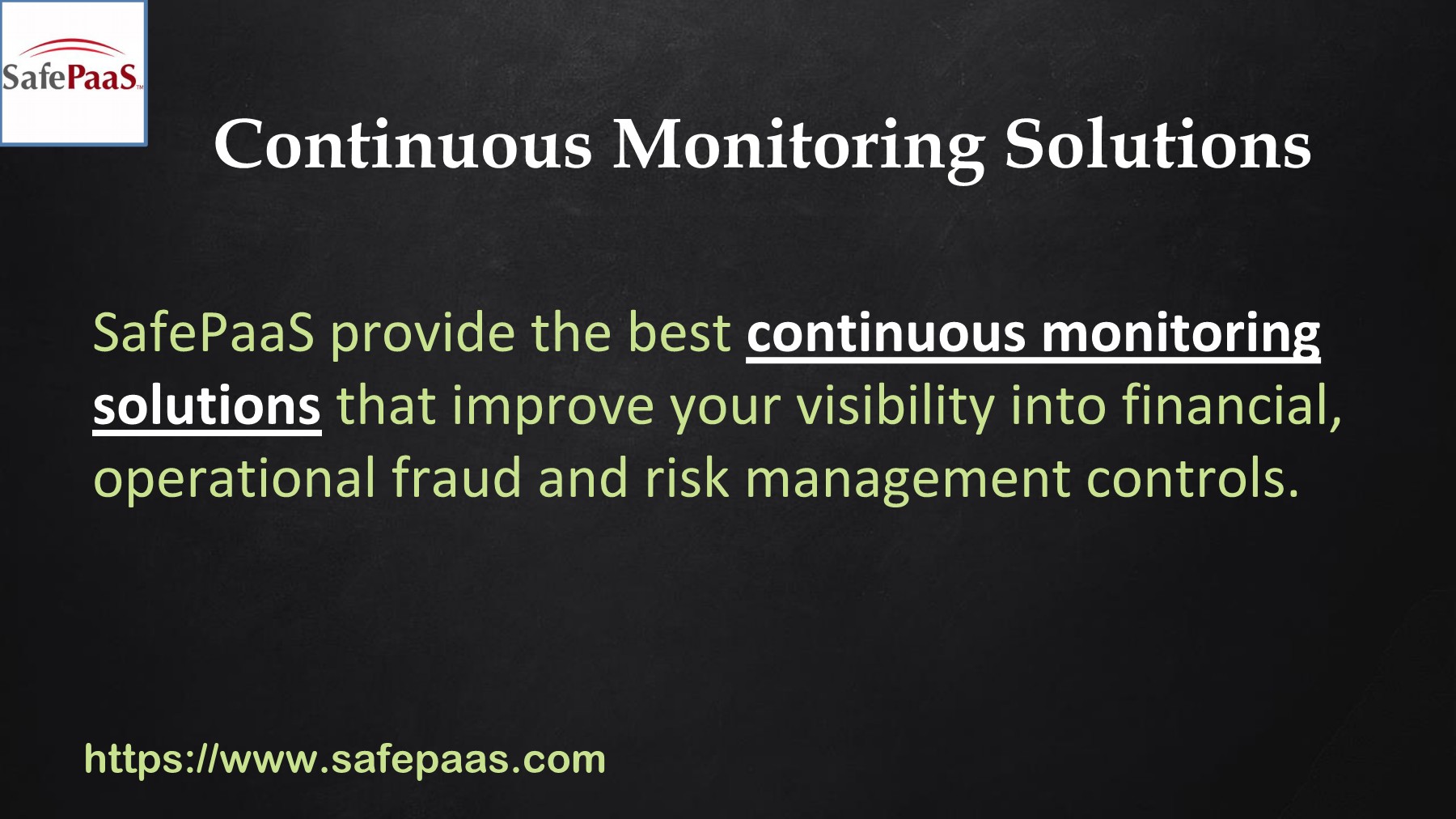 Continuous Monitoring Solutions - Safe PaaS - Page 1 - 5 | Flip PDF ...