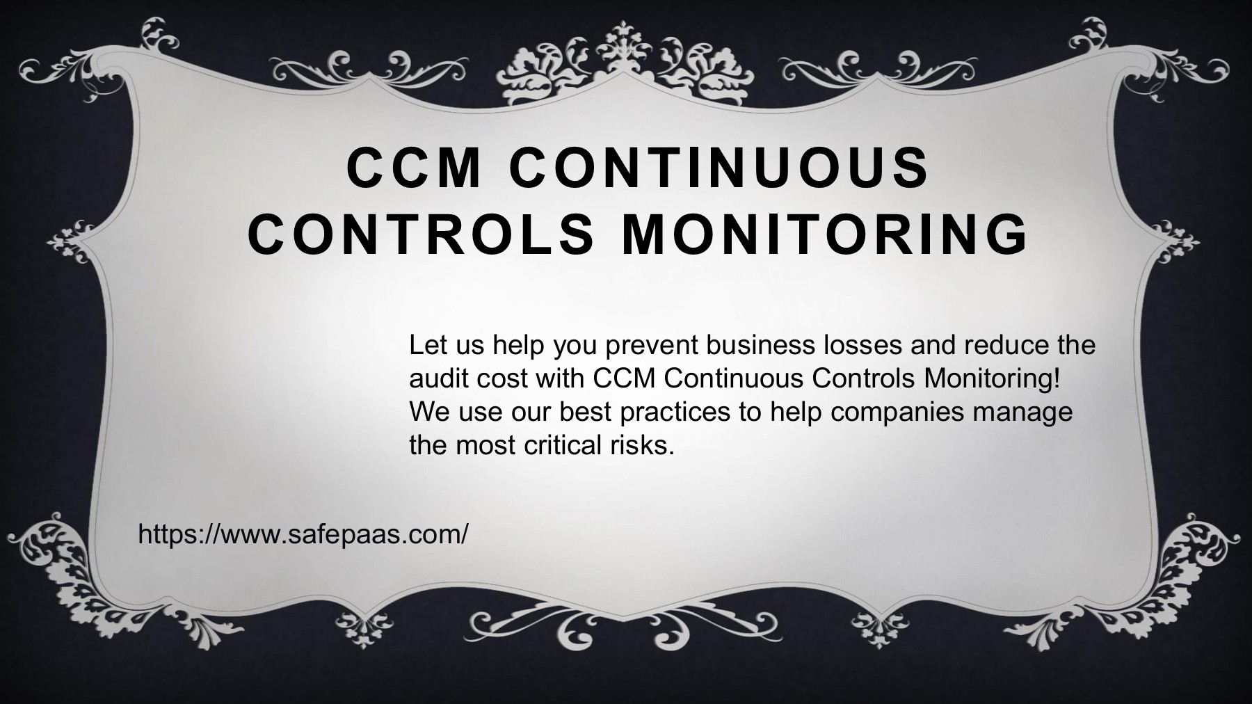 CCM Continuous Controls Monitoring - Safe PaaS - Page 1 - 6 | Flip PDF Online | PubHTML5
