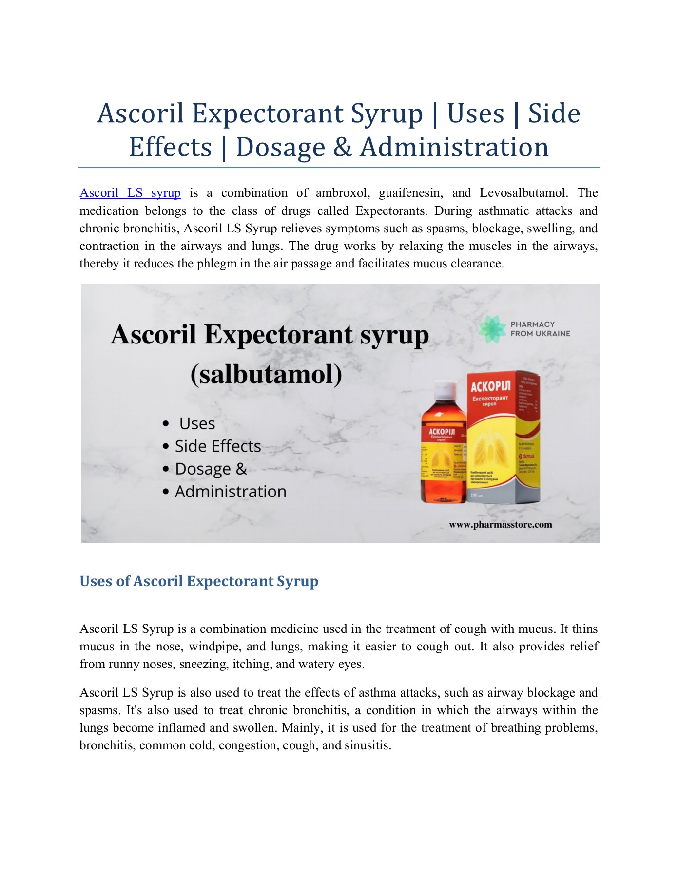 Ascoril Expectorant Syrup1 - Pharmacy From Ukraine - Page 1 - 2 | Flip ...