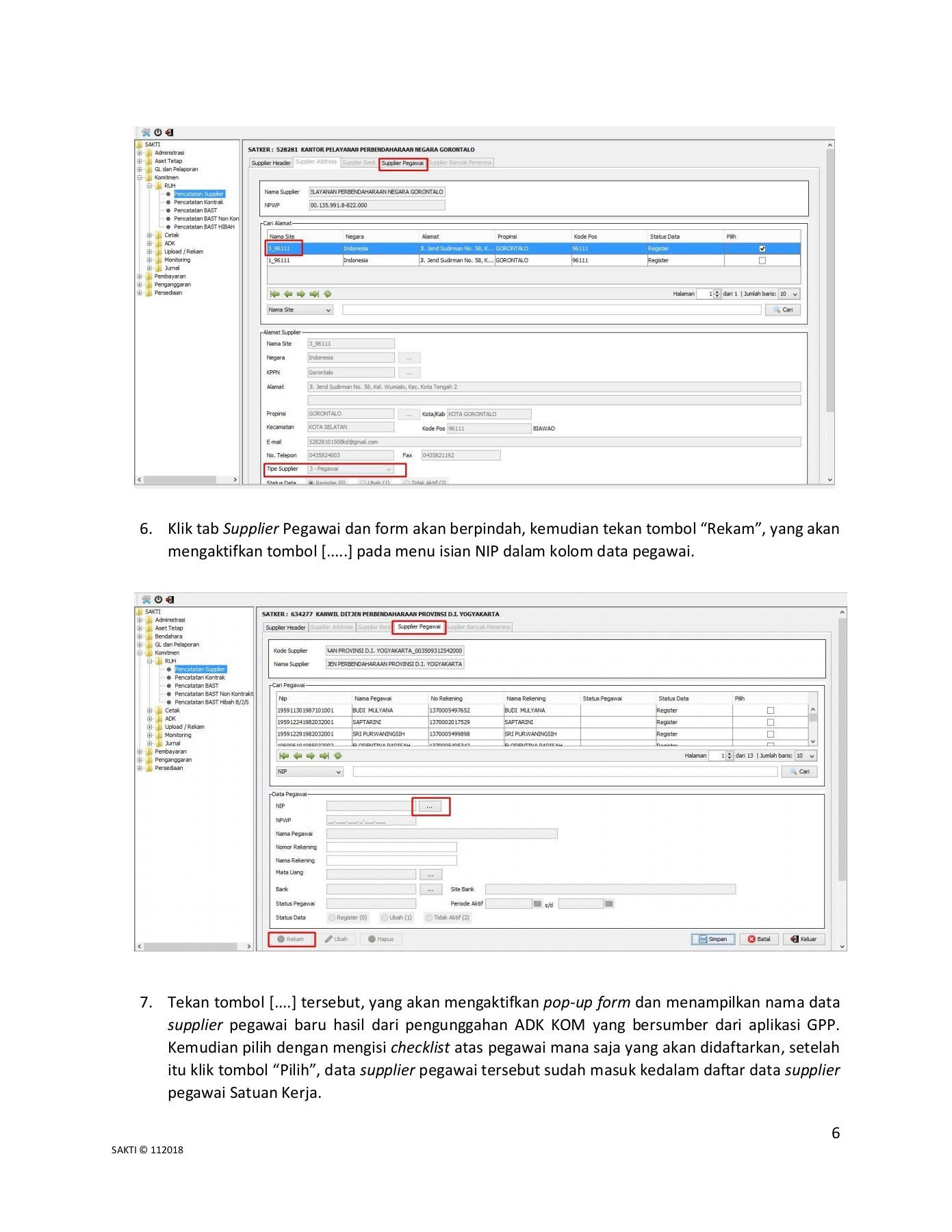 Petunjuk Teknis Perpindahan Pengelolaan Data Supplier Pegawai - maulee999 - Halaman 6 | PDF ...