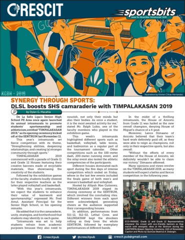 Intramurals 2019 - SPORTSBITS - Crescit - Page 1 - 2 | Flip PDF Online ...