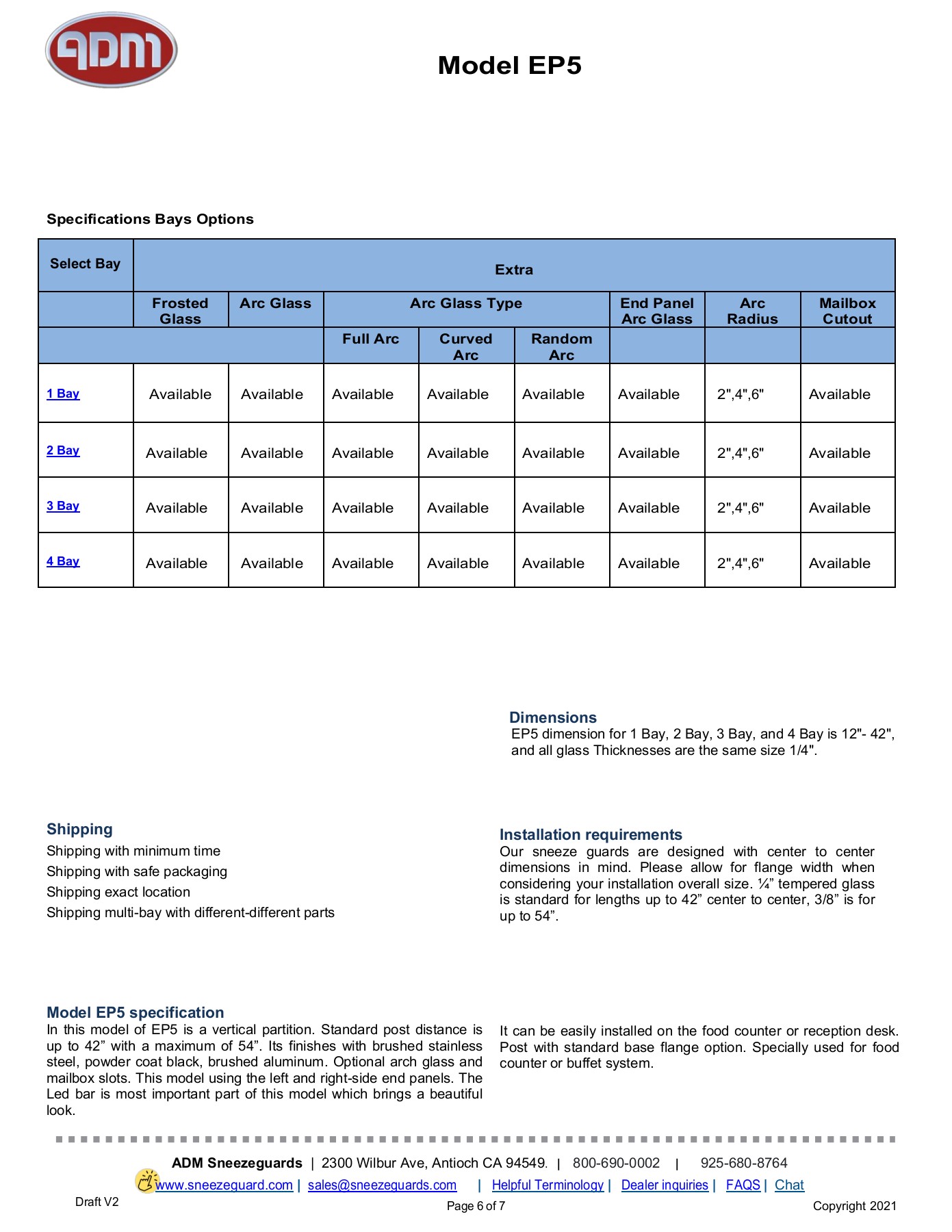 EP5 Food Guards – ADM Sneezeguards – Glass Guard - hazelgomes8 - Page 6 ...