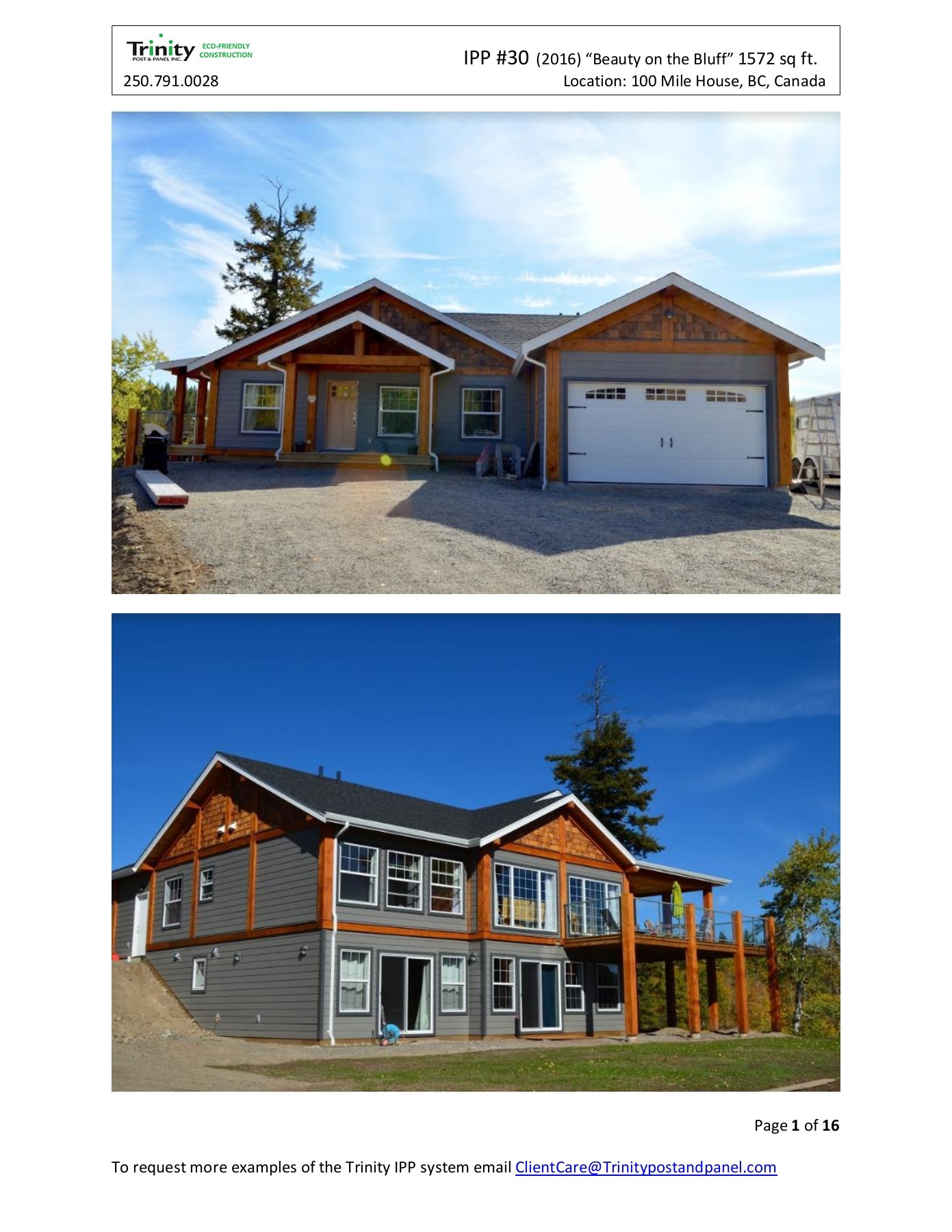 Trinity Post and Panel Kits reduce the build time with a precision fit ...