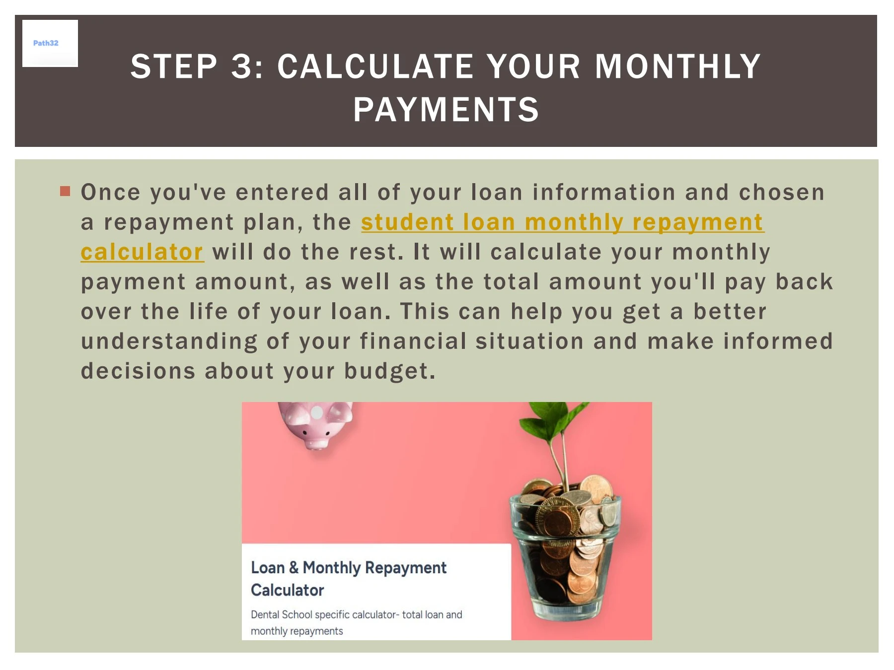 A Step-by-Step Instruction for Using a Student Loan Monthly Repayment ...